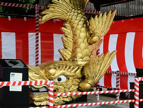 A Golden Shachihoko At Nagoya Castle Aichi Japan Nagoya Castle Japan