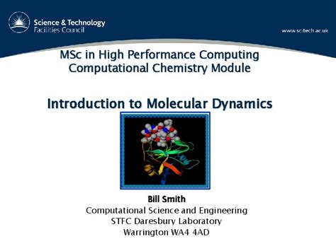 msc in high performance computing computational chemistry module