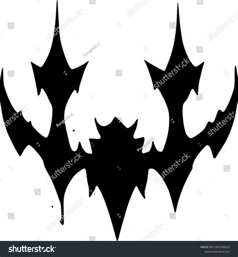 Vector Illustration Evil Shape Stock Vector Royalty Free 2263149221