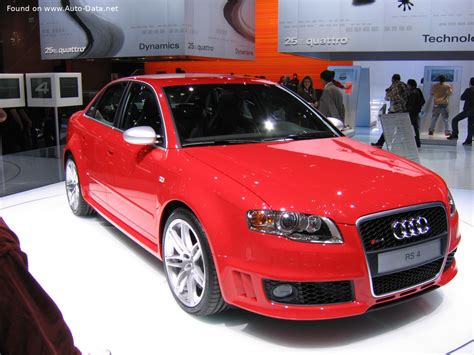 Audi Rs4 Saloon 8e B7 Technical Specs Fuel Consumption Dimensions