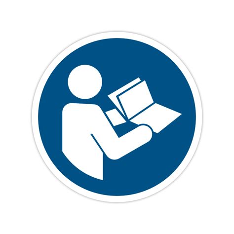 Gebotszeichen M002 Anleitung Beachten