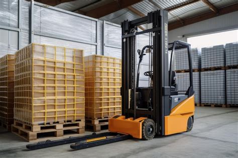 Premium Ai Image Robot Loading Heavy Boxes Into Shipping Container