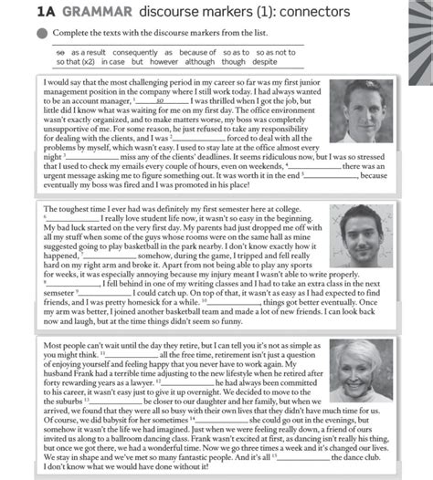 Discourse Markers Activity English Phrases Sentences Learn English