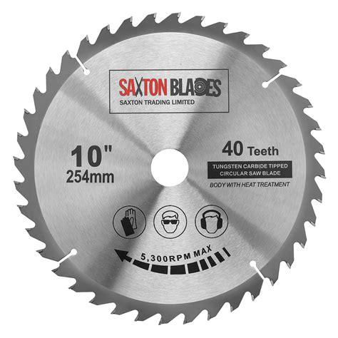 Tct Circular Blade 254mm X 40t Saxton Blades