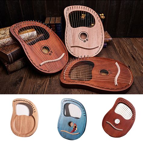 16 Tone Log Lyre Portable Musical Instrument 16 St Grandado