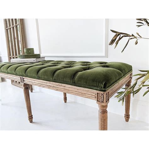 Olive Green Bedroom Bench