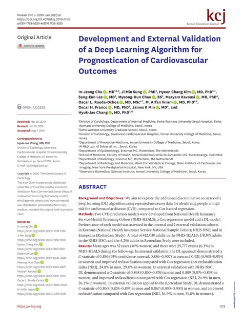 Pdf Development And External Validation Of A Deep Learning Algorithm