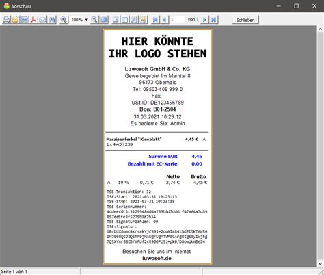 Kassensichv Qr Code Vom Bon Entfernen De