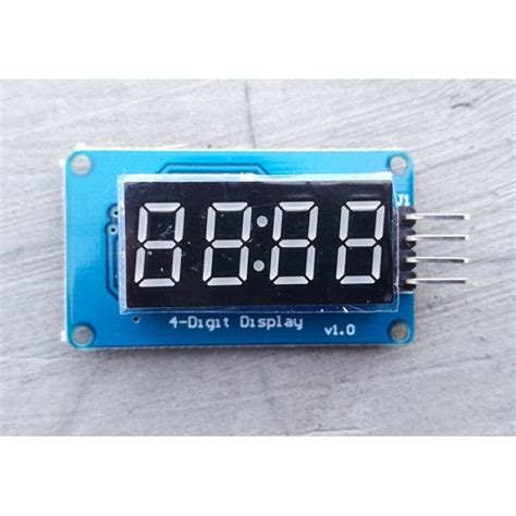 jual kzm 4 digit 7segment two wire display module tm1637 shopee indonesia