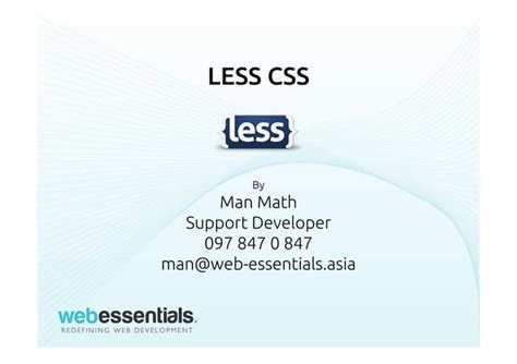 Less Css Ppt