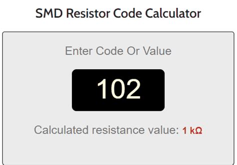 Smd Resistor Code Calculator Smd Resistor Calculator