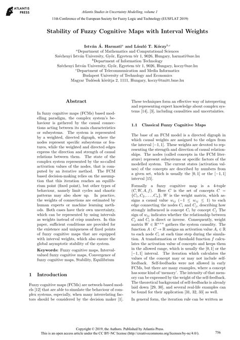 PDF Stability Of Fuzzy Cognitive Maps With Interval Weights