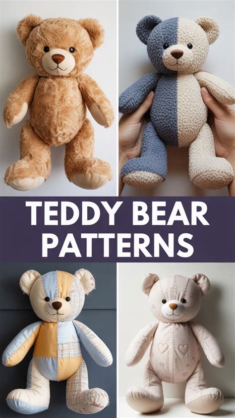 Best 13 Teddy Bear Sewing Pattern 10 Free Pdf Printables Artofit