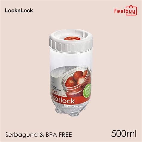 Jual Locknlock Interlock Round Container 500ml Inl203 Shopee Indonesia