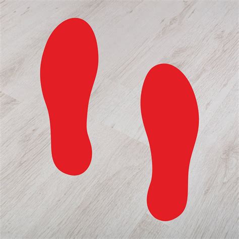 Vinyl Footprint Floor Stickers — Stickers And Decals Custom Sticker