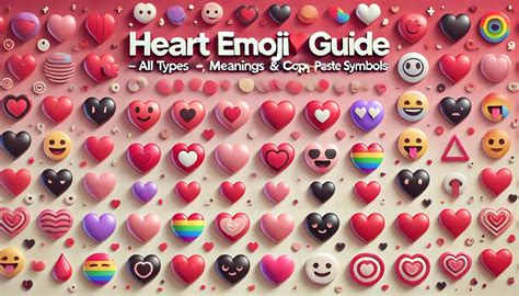 Heart Emoji ️ Guide All Types Meanings And Copy Paste Symbzzzzols My