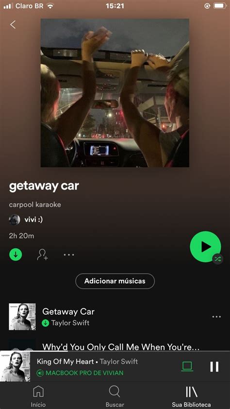 Getaway Car Playlist By Vivi Spotify Artofit
