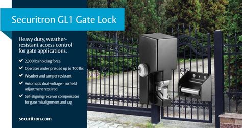 Securitron On Linkedin Securitron Presents The Gl1 Gate Lock An