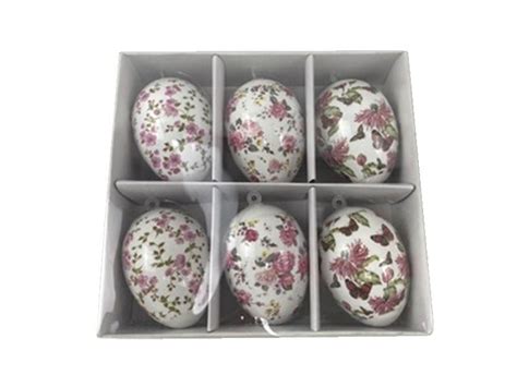 44997 Oua Decorative Agatatoare Pentru Decoratiuni Florale Set 6