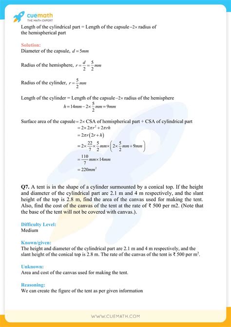 Ncert Solutions Class 10 Maths Chapter 13 Exercise 131 Surface Area
