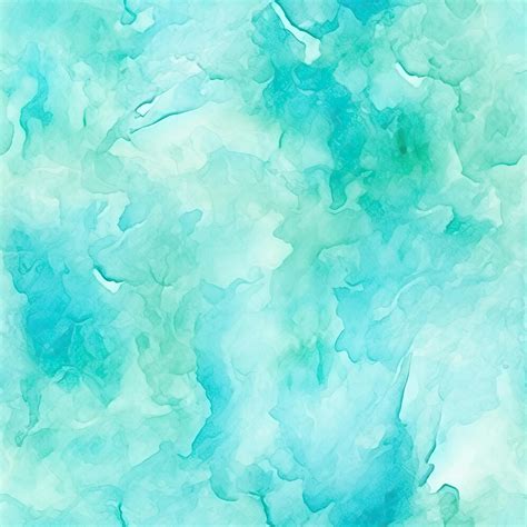 Soft Pastel Watercolor Wash Turquoise Texture Premium Ai Generated Image