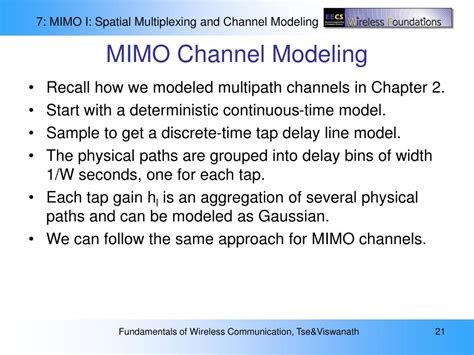 PPT MIMO Spatial Multiplexing And Channel Modeling PowerPoint Presentation ID