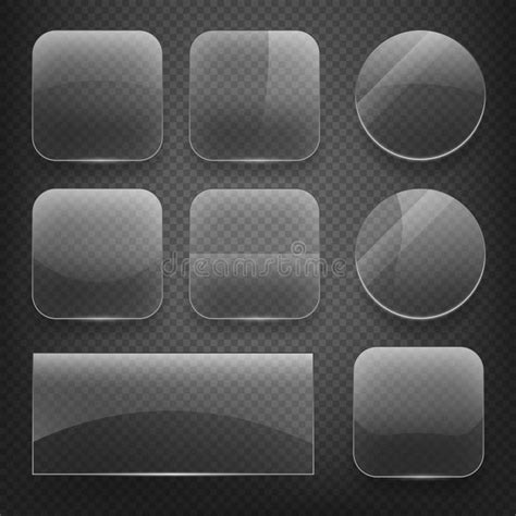 Rectangular Glass Buttons Stock Illustrations 715 Rectangular Glass Buttons Stock
