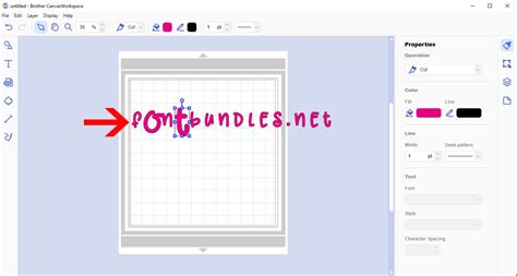 Text Features In Canvas Workspace Design Bundles