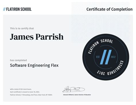 James Parrish On Linkedin Received My Software Engineering Certificate