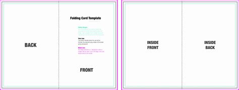 Folded Card Template Word Web Youre Always Ready For Every