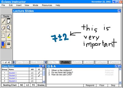Instructor Interface