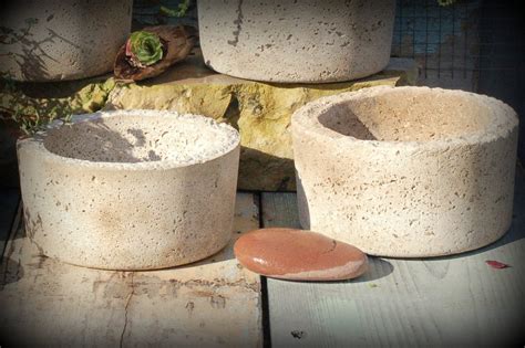 Pair Of Simple Hypertufa Pots