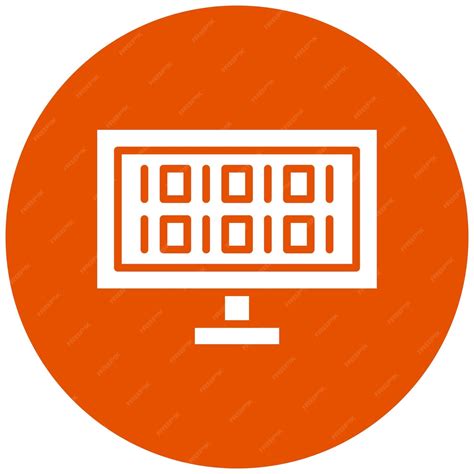 Premium Vector Binary Vector Icon Design Illustration
