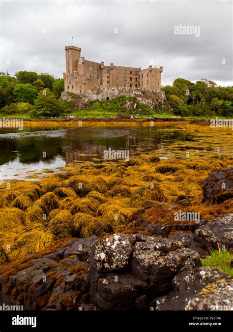 Overview Of Dunvegan Castle From The Dunvegan Loch Dunvegan Isle Of