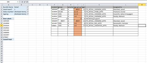 how to read the specific data from an excel and write them in different