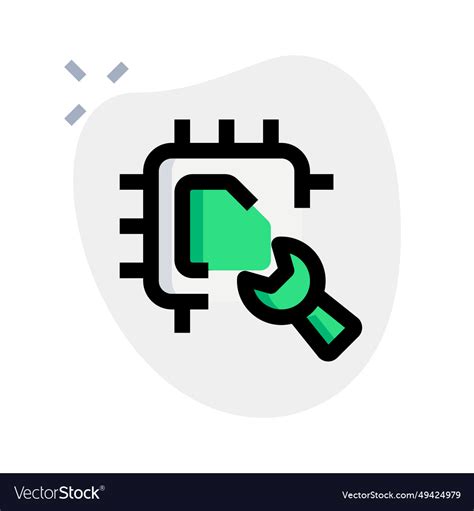 Interface For Device Maintenance Or Configuration Vector Image