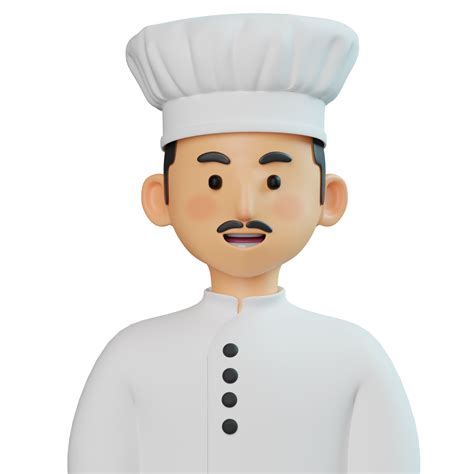 3d Avatar Chef Man Illustration 24558690 Png