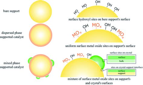 The Nature And Type Of Surface Sites On Sio2 Support Dispersed And