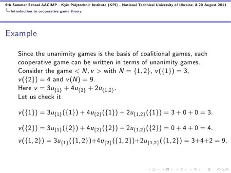 cooperative game theory