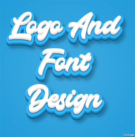 Logo And Font Design Text Effect And Logo Design Font