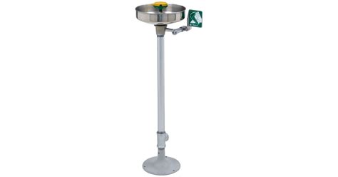 Haws 7361 7461 Axion Floor Mounted Pedestal Eye And Face Wash With 11 Stainless Steel Bowl