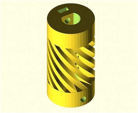 Free Stl File Parametric Flexible Coupling 🧞‍♂️ Scad・3d Print Model To Download・cults
