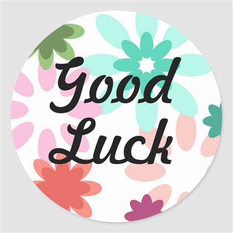 Good Luck Sticker Zazzle Luck Good Luck For Exams Good Luck Quotes