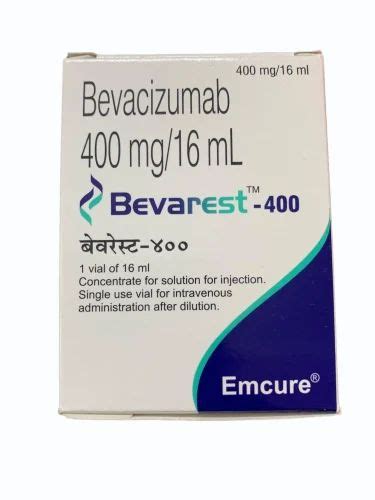 Bevarest 400 Injection Bevacizumab 400mg At Rs 16500 Wadala Mumbai