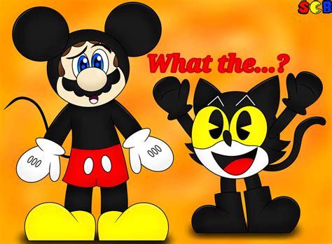 Mickey Mouse And Felix The Cat By Superchrisplus On Deviantart