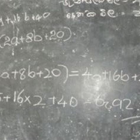 A Students Calculation Of The Value Of An Algebraic Expression By