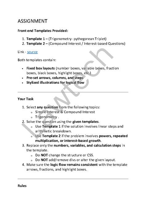 Backend Dev Assignment Front End Templates And Task Guidelines Studocu