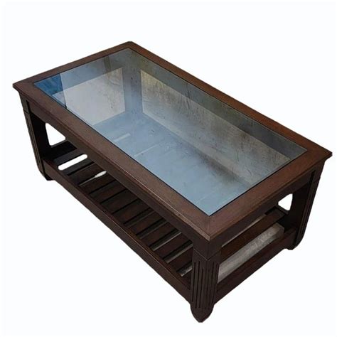 Rectangular Glass Top Wooden Center Table At ₹ 7000 In Bengaluru Id 2855458233133