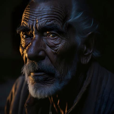 Premium Ai Image A Man With A White Patch On His Forehead Looks At The Camera