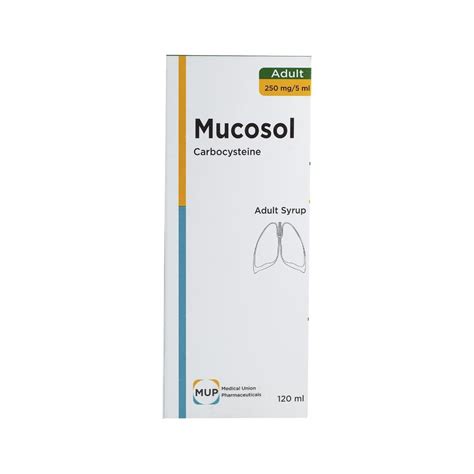 Mucosol 250 Mg Adult Syrup 120 Ml Bloom Pharmacy